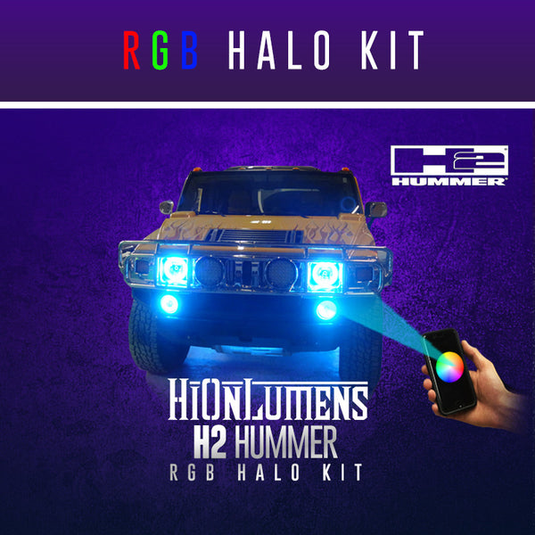 H2 Hummer RGB Halo Kit – HiOnLumens